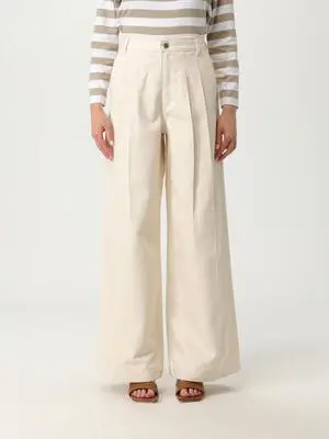 Theory Pleated Wide-leg Trousers - Ecru