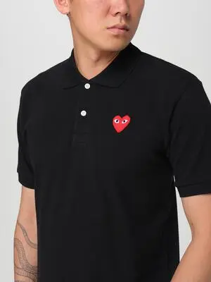 Play Comme Des Garcon Polo Shirt Colour - Black