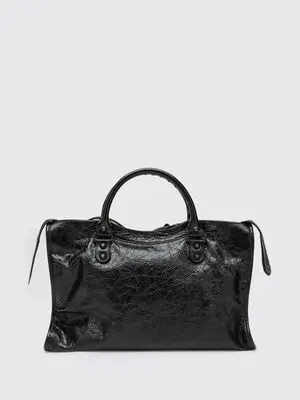 Balenciaga Le City Arena Leather Bag - Black