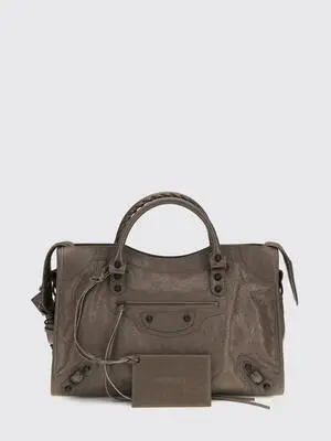 Balenciaga Le City Arena Leather Bag - Grey