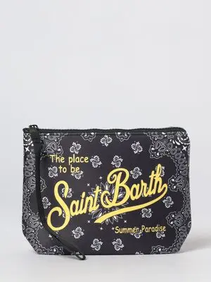 MC2 SAINT BARTH Neoprene Aline Mc2 Pouch With Logo - Black