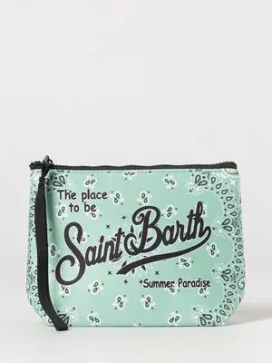 MC2 SAINT BARTH Neoprene Aline Mc2 Pouch With Logo - Grass Green