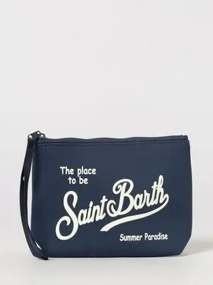 MC2 SAINT BARTH Neoprene Aline Mc2 Pouch With Saint Barth Logo Navy