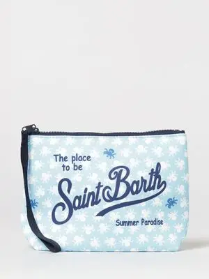 MC2 SAINT BARTH Neoprene Aline Mc2 Pouch With Saint Barth Logo Sky