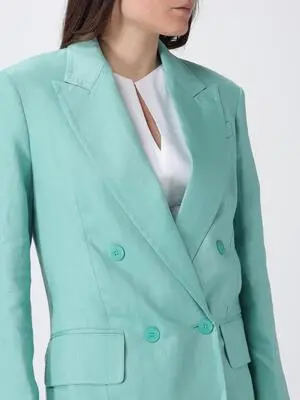 Max Mara Double-breasted Denim Blazer - Water