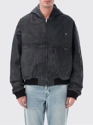 REPRESENT Hooded Bomber Jacket In Nylon - Black