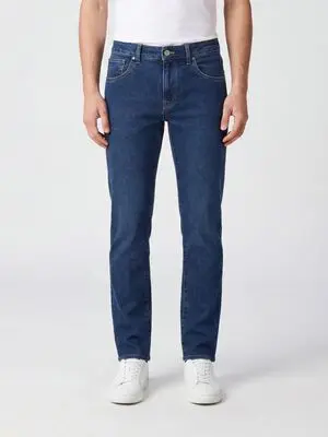 PT TORINO Skinny Fit Jeans In Stretch Cotton And Silk With A Mid-rise Waist - Denim