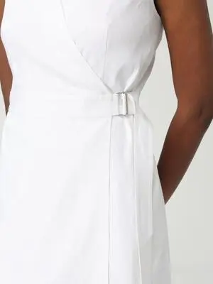 Theory Sleeveless Wrap Midi Dress