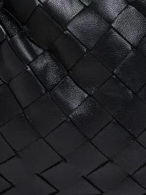 Bottega Veneta Jodie Mini Handbag In Intrecciato Leather - Black