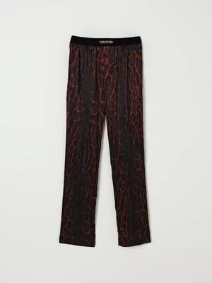 TOM FORD Leopard Print Silk Pajama Pants