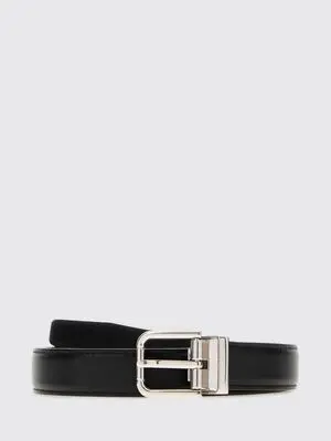 Dolce & Gabbana Calfskin Leather Belt - Black