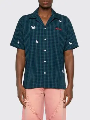 CARNE BOLLENTE Printed Cotton Casual Shirt - Green