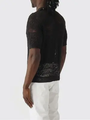 Dsquared2 Linen Blend Openwork Sweater