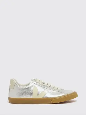 VEJA V-82 Ii Laminated Leather Sneakers O.t - Silver