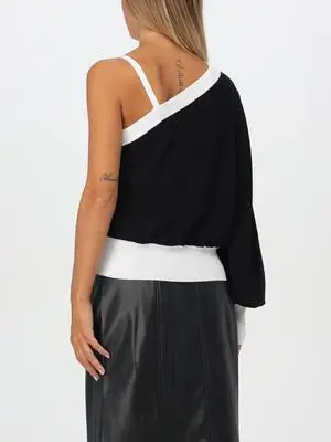 Karl Lagerfeld Asymmetrical Knit Pullover