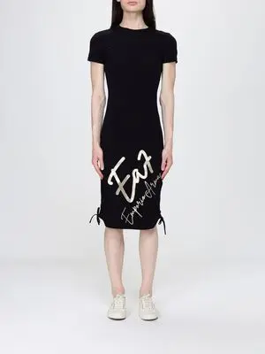 EA7 Emporio Armani "eat" Graphic Dress - Black