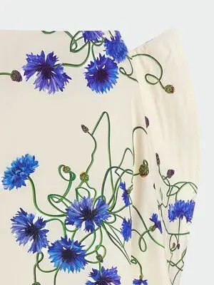 Stella McCartney Floral Print Cotton Midi Skirt