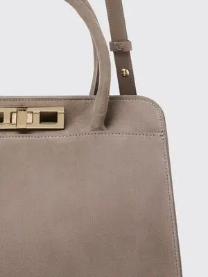 Fabiana Filippi Leather Crossbody Bag - Coffee