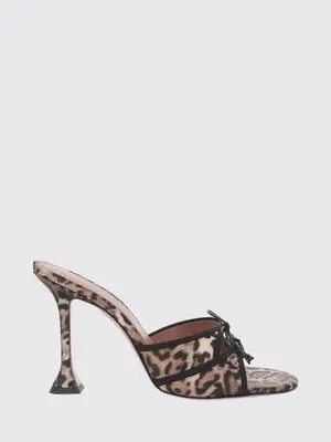 Amina Muaddi Eleonora Satin Mules - Red