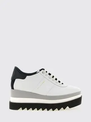 Stella McCartney Elyse Wedge Sneakers In Polyurethane - Grey