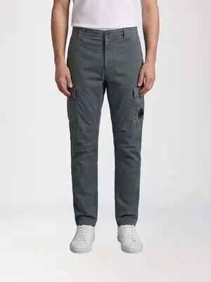 C.P. COMPANY Stretch Cotton Cargo Trousers - Grey