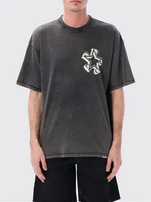 REPRESENT Cotton Crew-neck T-shirt With Logo - Grey