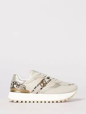 Just Cavalli Suede And Fabric Sneakers - Brown