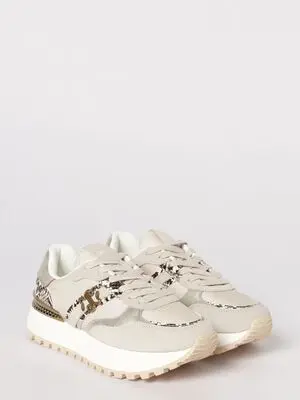 Just Cavalli Suede And Fabric Sneakers