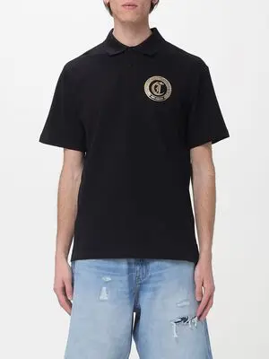Just Cavalli Cotton Polo Shirt With Logo - Black
