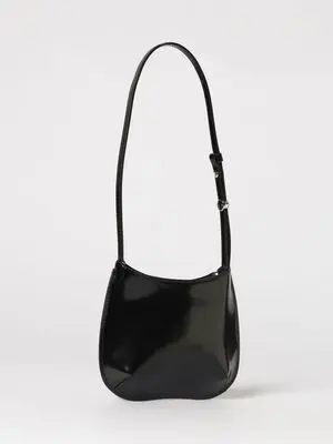 Jacquemus Le Petit Bisou Brushed Leather Bag - Black