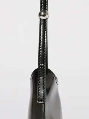 Jacquemus Le Petit Bisou Brushed Leather Bag - Black