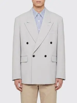 MTL STUDIO Giacomo Double-breasted Wool Blend Blazer - Grey