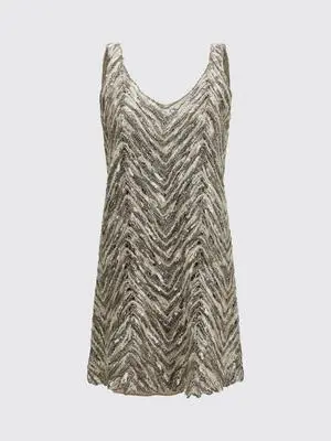 Brunello Cucinelli Sequined Linen Blend Mini Dress