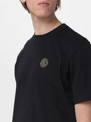 Just Cavalli Cotton T-shirt With Logo - Black
