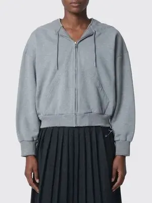 MAISON MARGIELA Cotton Zip-up Sweatshirt - Grey