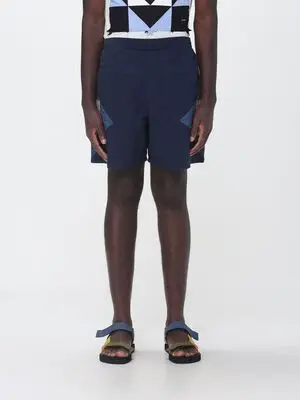 A.p.c. Quilted Cotton And Linen Connor Shorts - Blue