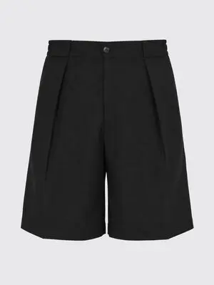 BRIGLIA 1949 Tailored Knee-length Bermuda Shorts In Wool Blend - Black