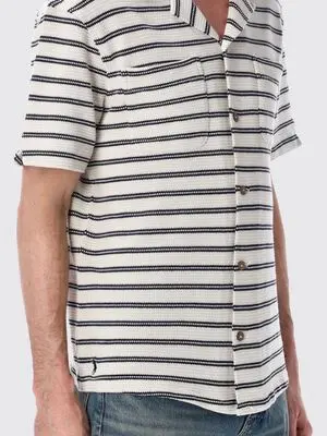 Polo Ralph Lauren Striped Cotton Blend Shirt - White