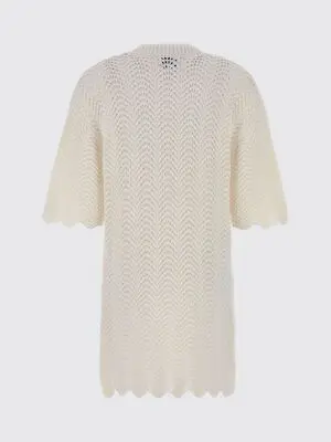 Loulou De Saison Crochet Knit Mini Dress