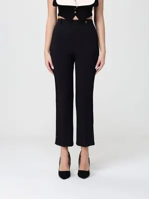 Elisabetta Franchi Crêpe Cropped Trousers - Black