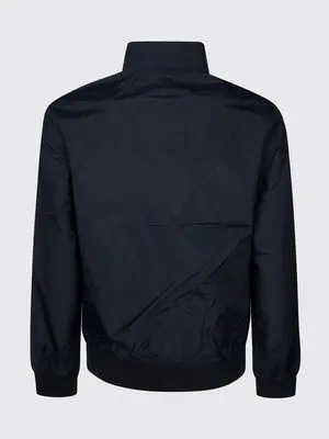 Barbour Stand Collar Zip Up Jacket - Navy