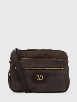 Valentino Garavani Antibes Suede Shoulder Bag - Dark