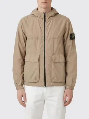 Stone Island Hooded Windbreaker - Sand