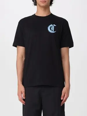 Just Cavalli Cotton T-shirt With Logo - Black