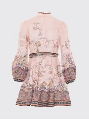 Zimmermann Paisley Print Linen Chemisier Mini Dress