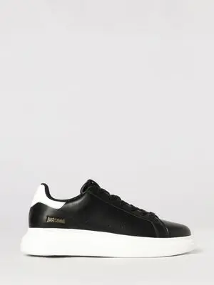 Just Cavalli Leather Sneakers - Black