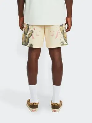 BARROW Printed Cotton Sports Shorts