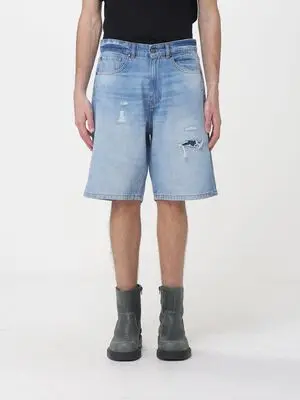 Just Cavalli Cotton Denim Shorts - Blue