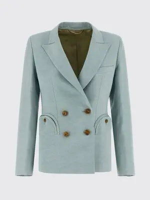 BLAZÉ MILANO Linen And Silk Double-breasted Blazer