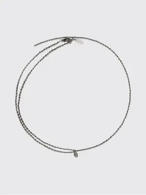 Brunello Cucinelli Faceted Metal Necklace - Black